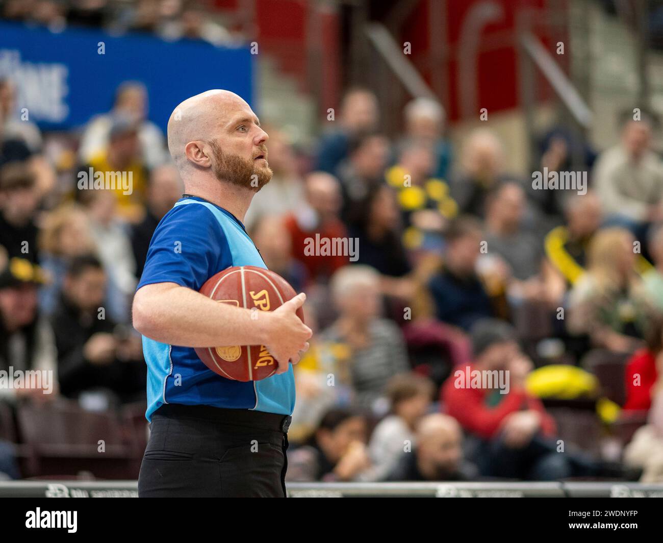 Ludwigsburg, Deutschland. Januar 2024. Benjamin Barth, GER, MHP Riesen ...
