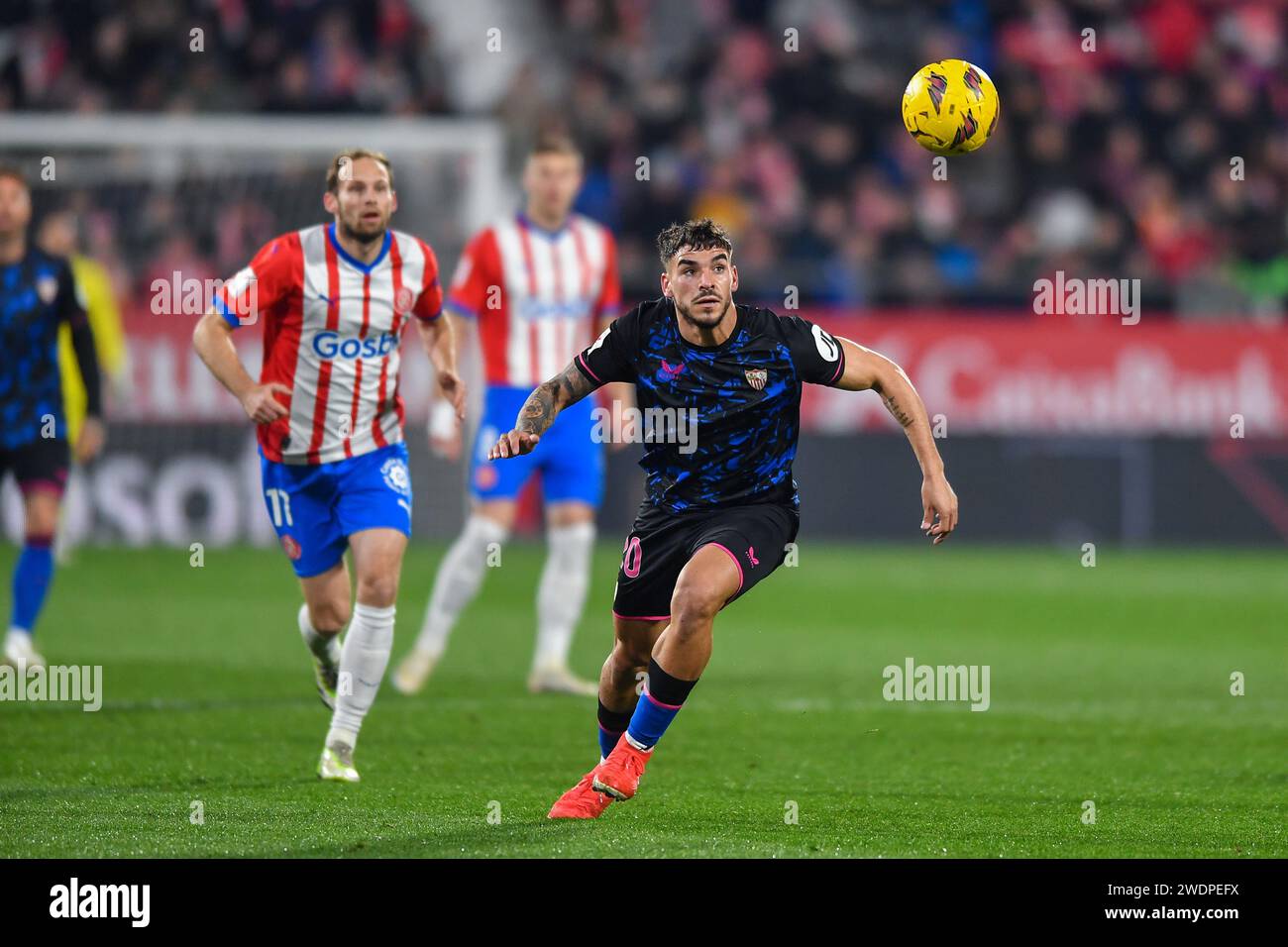 Girona, Esp. Januar 2024. GIRONA FC-SEVILLA FC 21. Januar 2024 Issac (20) des Sevilla FC während ...