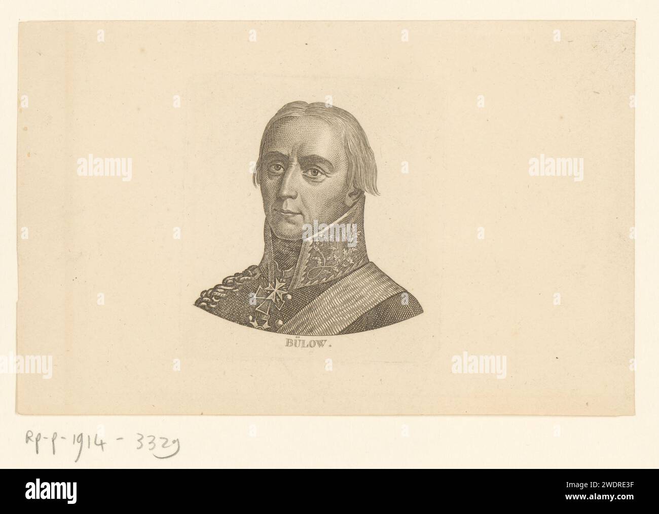 Portrat van Friedrich Wilhelm, Graf Bülow von Denewitz, Ernst Ludwig ...