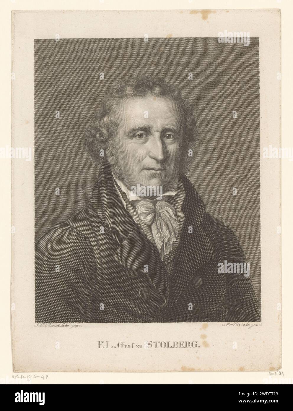 PortraT van Friedrich Leopold, Graf zu Stolberg, Moritz Steinla, nach ...