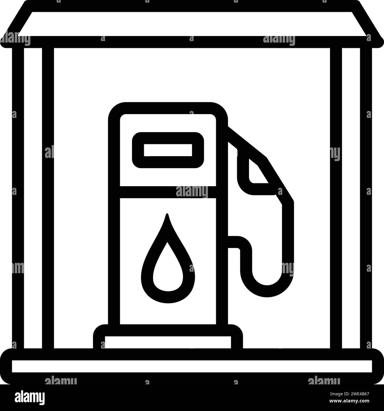 Tanken an der tankstelle Schwarzweiß-Stockfotos und -bilder - Alamy