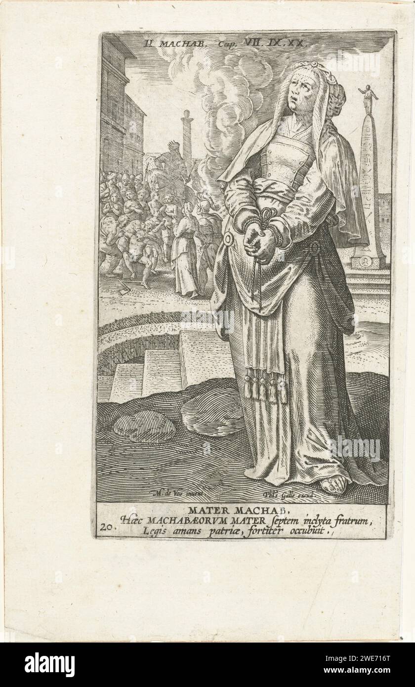 Mutter der Makkabäer, Jan Collaert (II), nach Maerten de Vos, 1588–1597 ...