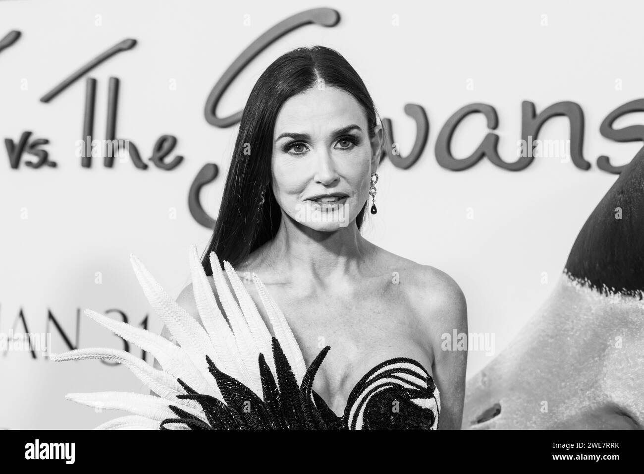 Demi Moore nimmt am 23. Januar 2024 an FX’s „Fehd: Capote vs. The Swans ...