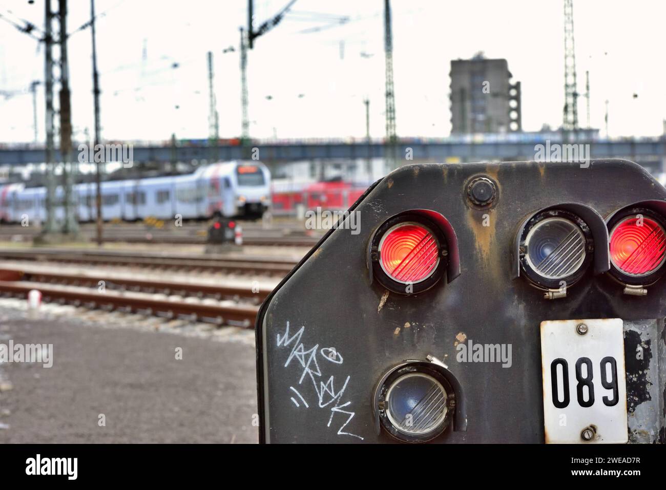 24.1.2024 GDL Streik Streik der Lokführergewerkschaft GDL im Januar 2024. Von Mittwoch an stehen ...