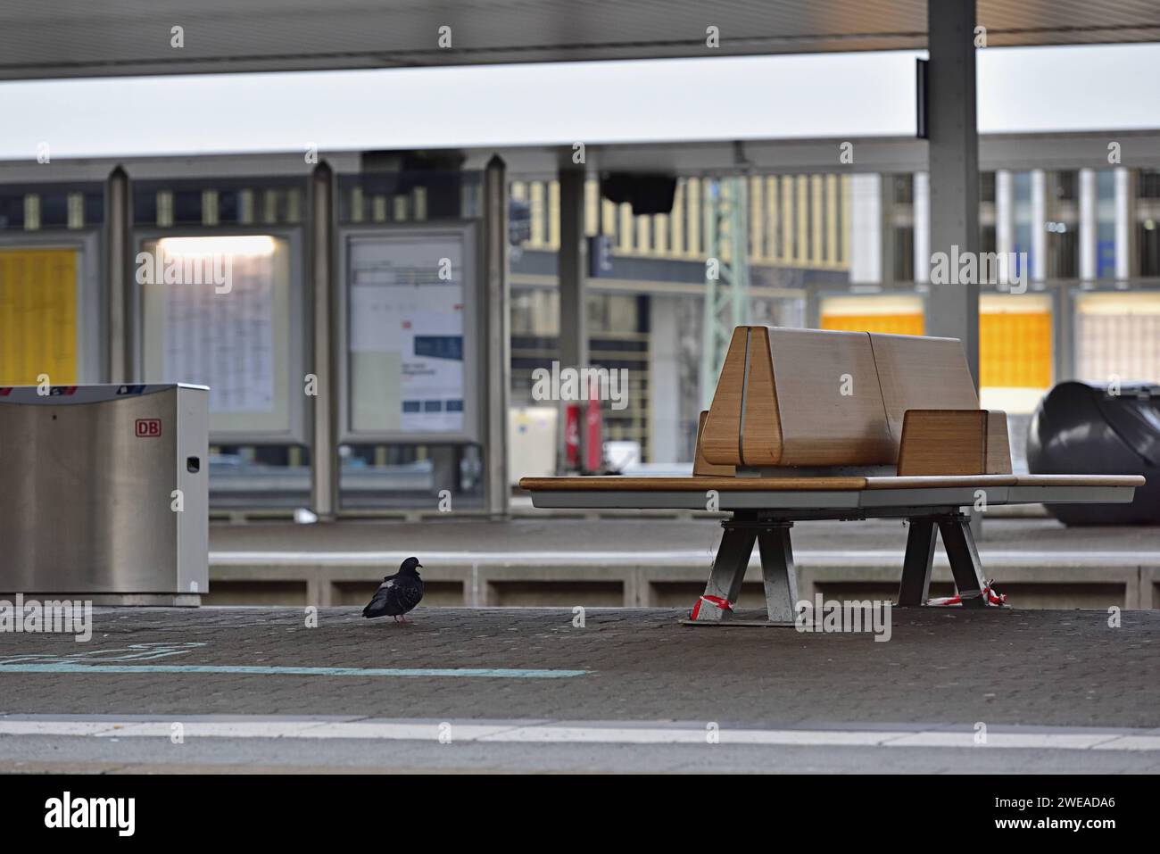 24.1.2024 GDL Streik Streik der Lokführergewerkschaft GDL im Januar 2024. Von Mittwoch an stehen ...
