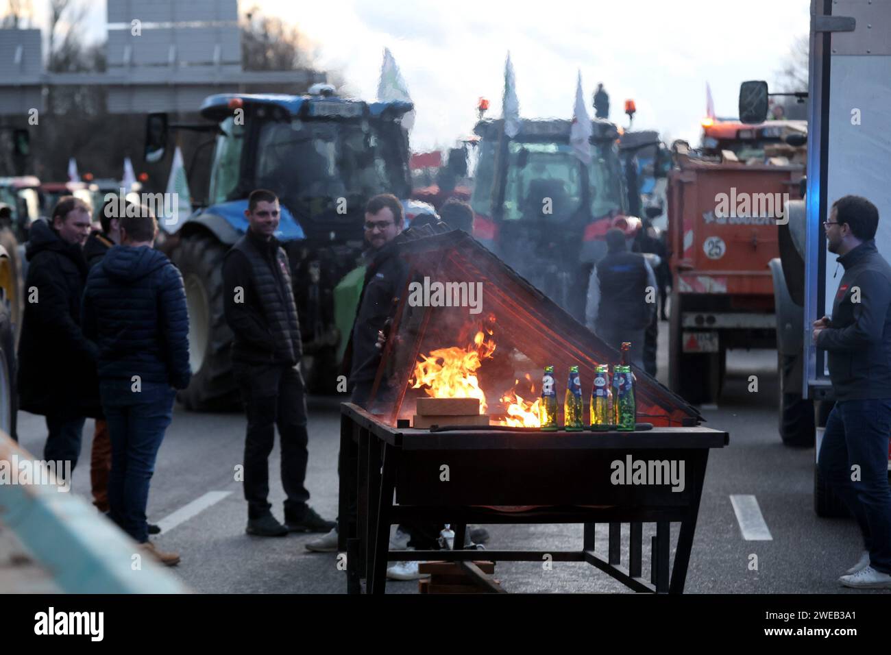 Straßburg, Frankreich. Januar 2024. © PHOTOPQR/L'ALSACE/Jean-Marc LOOS ...