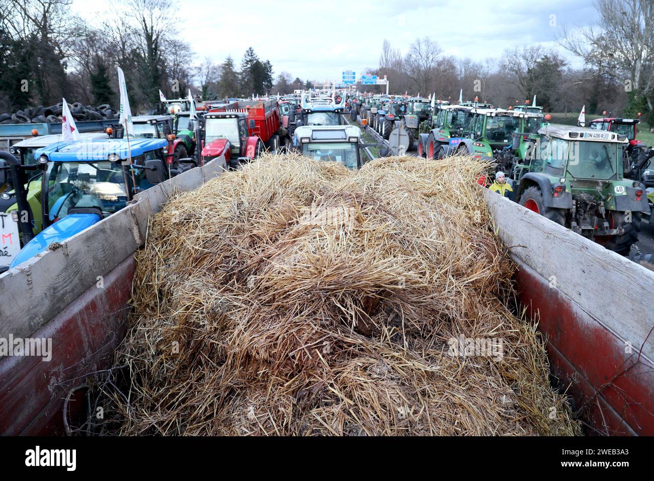 Straßburg, Frankreich. Januar 2024. © PHOTOPQR/L'ALSACE/Jean-Marc LOOS ...