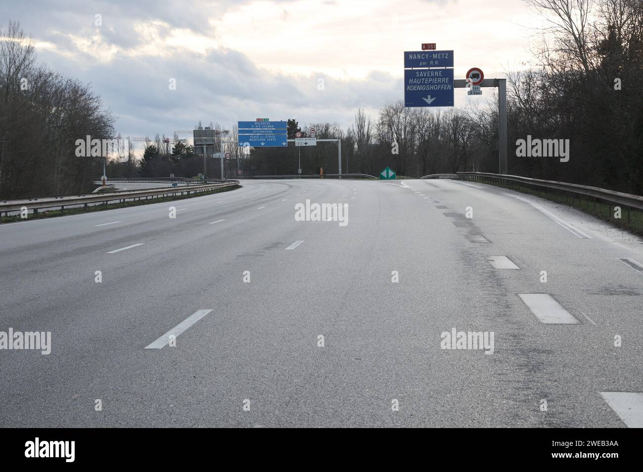 Straßburg, Frankreich. Januar 2024. © PHOTOPQR/L'ALSACE/Jean-Marc LOOS ...