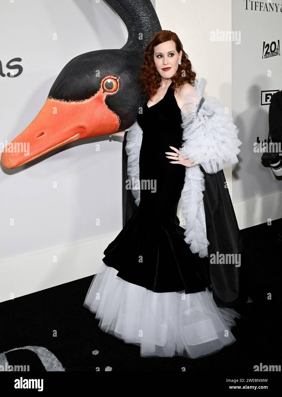 Molly Ringwald attends the premiere of FX's "Feud: Capote Vs. The Swans ...