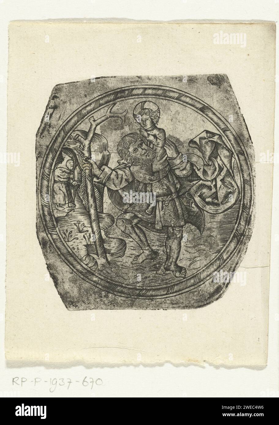 Heilige Christoffel, Anonym, nach Monogrammist HS (Deutschland), 1550 ...