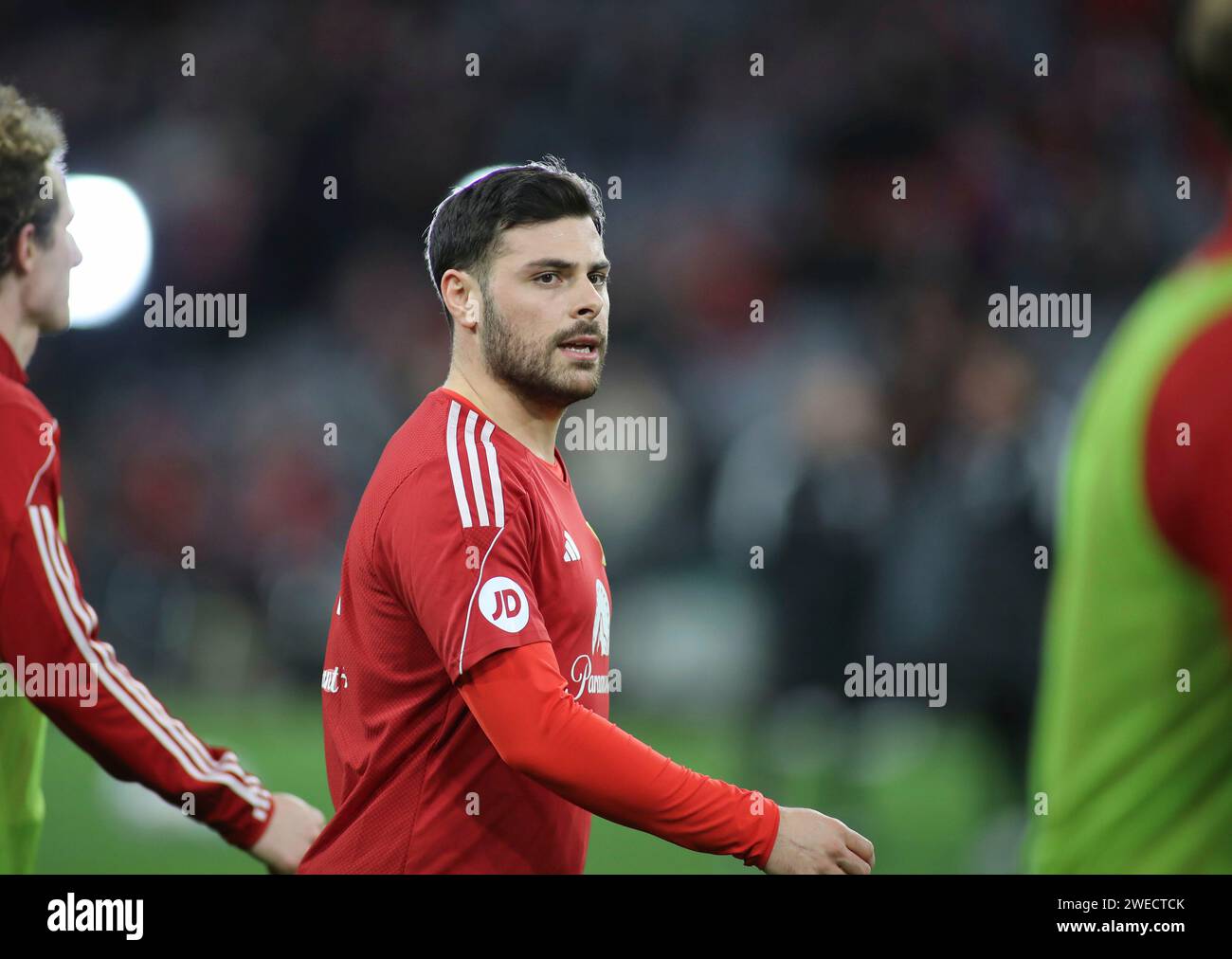 München, Deutschland 24. Januar 2024: Fussball, Herren, Bundesliga, Saison 2023/2024, FC Bayern ...