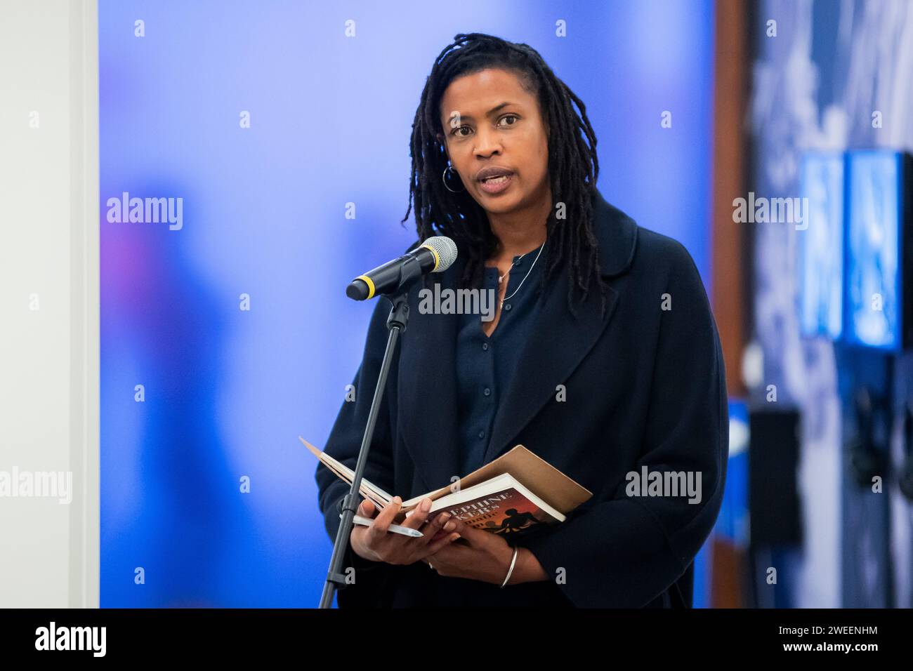 Berlin, Deutschland. Januar 2024. Kandis Williams, Designer der ...