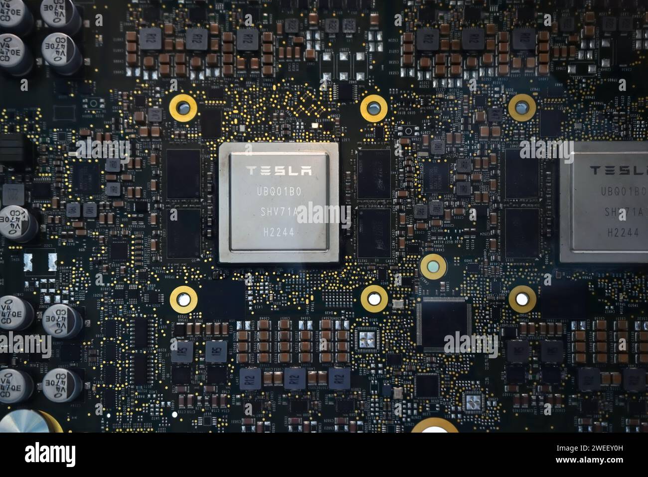 Honolulu, Hi - 12. Januar 2024: Tesla Artificial Intelligence Full Self ...