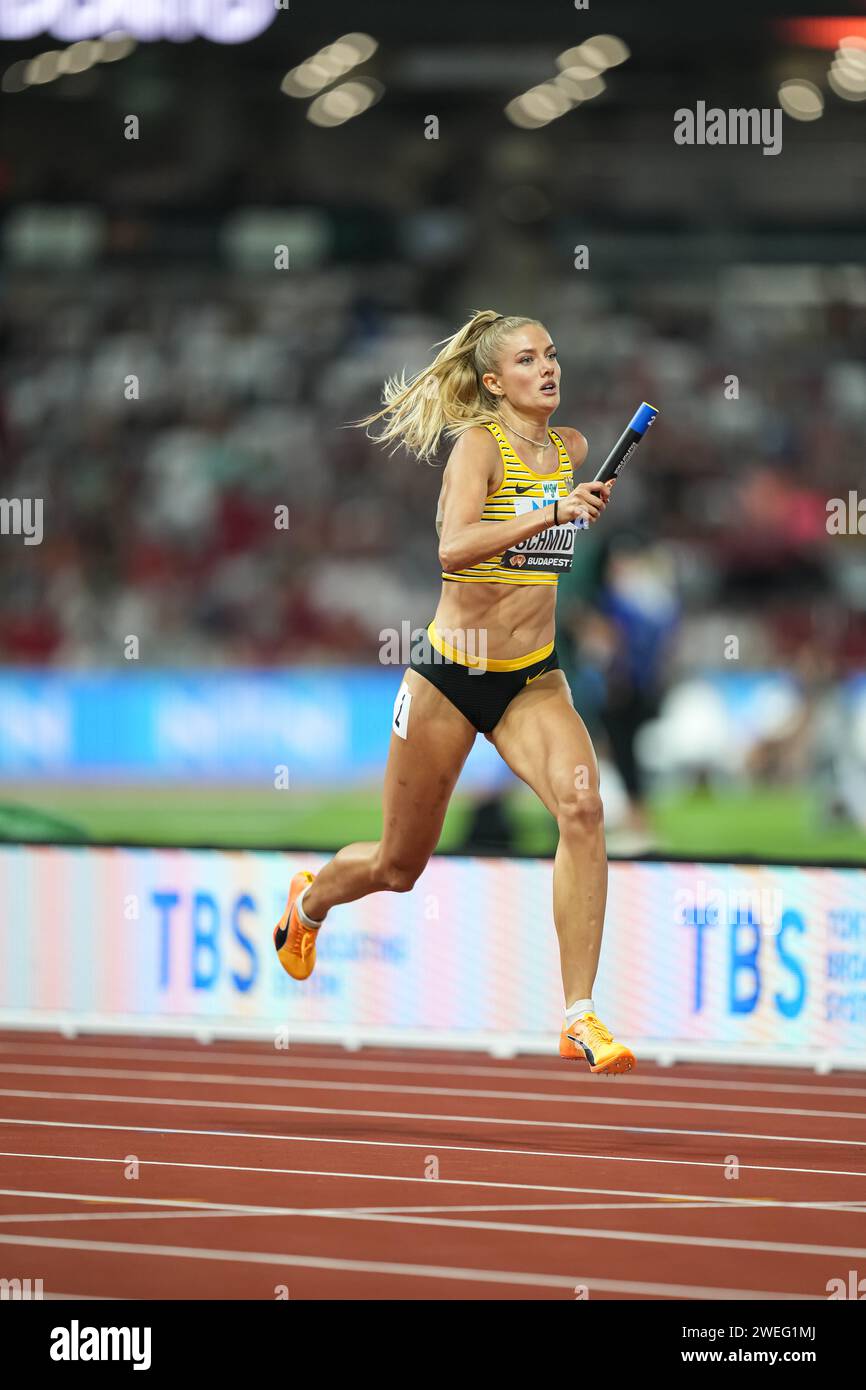Alica Schmidt nahm an der 4x400 m Staffel bei den Leichtathletik ...