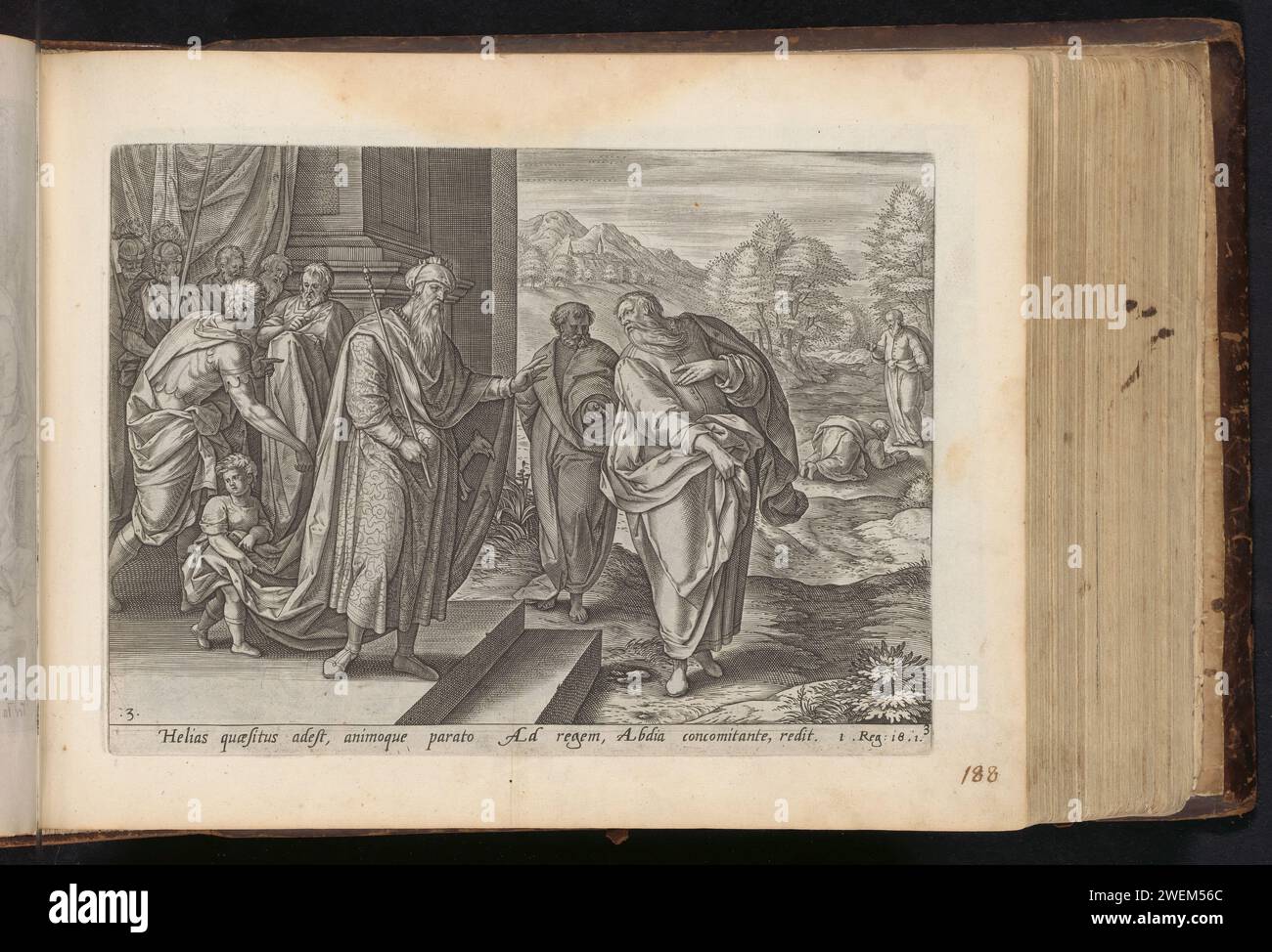Elia zum zweiten Mal mit König Achab, Anonym, Jan Snellinck (I), 1646 ...