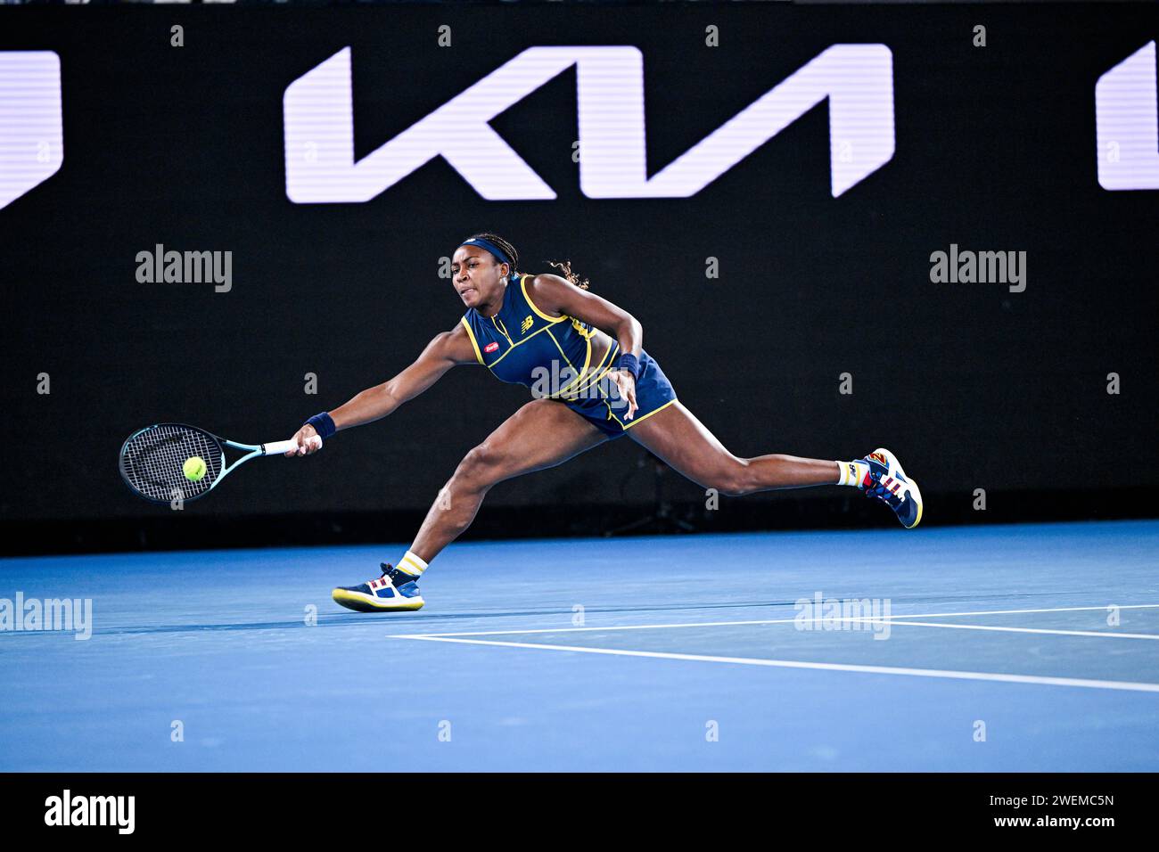 Paris, Frankreich. Januar 2024. Cori Coco Gauff während des Australian ...