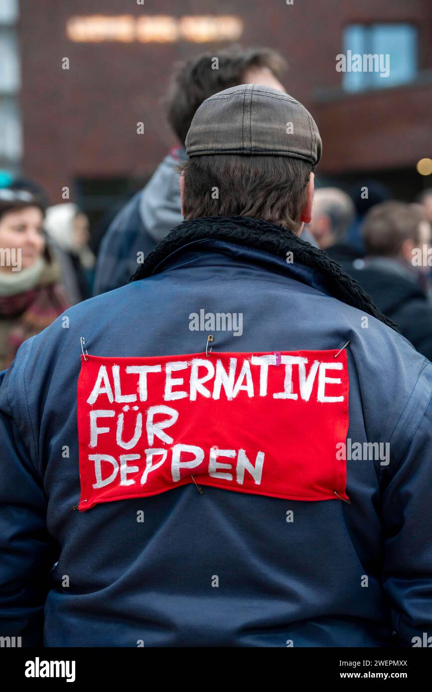 Demonstration gegen die AFD und Rechtsradikalismus in Herne, NRW, Deutschland, Anti-AFD-Demo ...