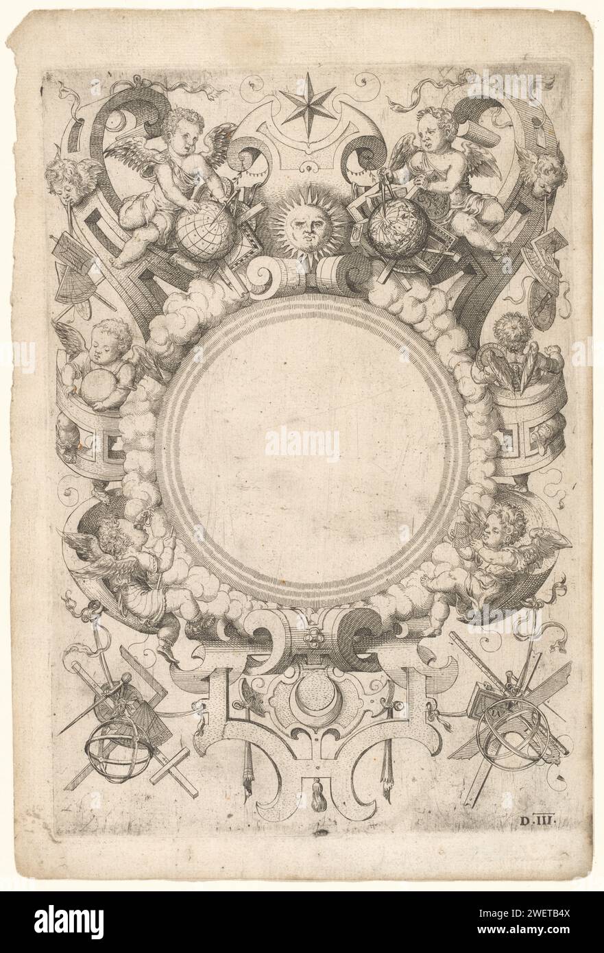 Titelseite mit Cartouche Hemel, Jost Amman, nach Wenzel Jamnitzer, 1568 ...