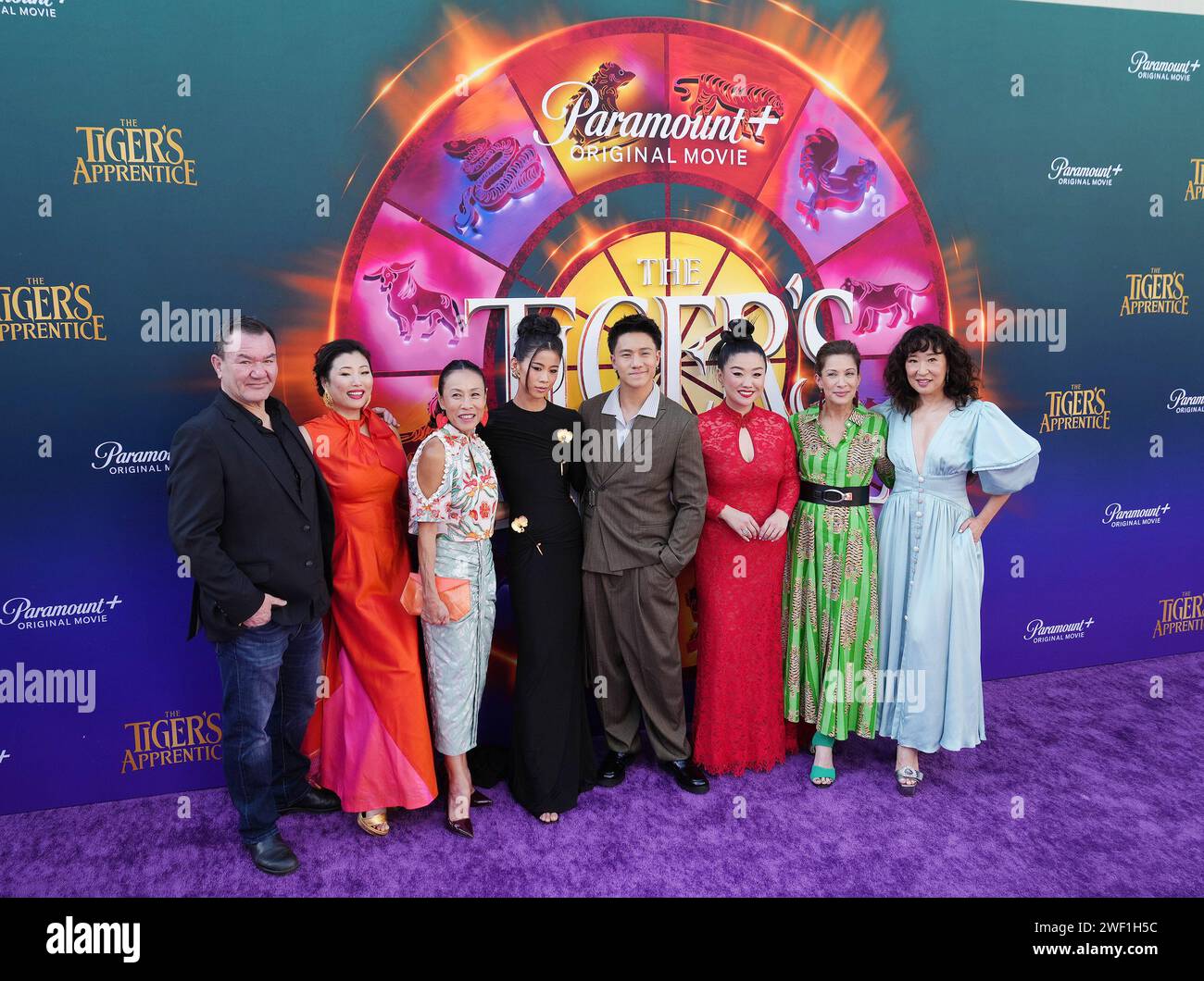 Los Angeles, USA. Januar 2024. (L-R) THE TIGER's APPRENTICE Cast ...