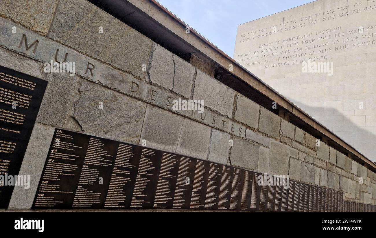 Le mur des justes -Fotos und -Bildmaterial in hoher Auflösung – Alamy