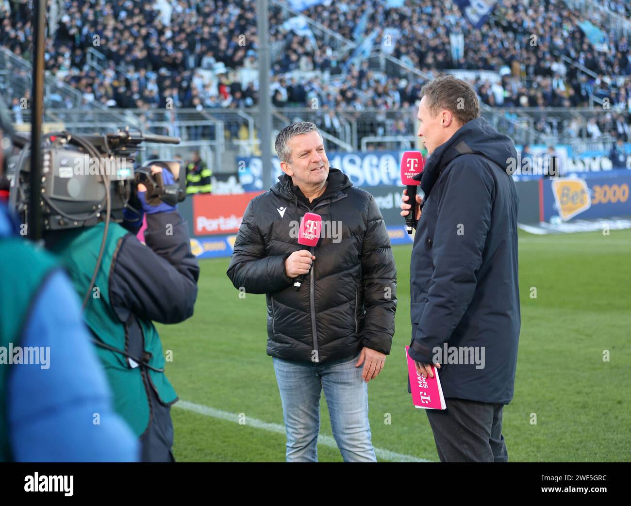 München, Deutschland 28. Januar 2024: Fussball, Herren, 3.Liga, Saison ...