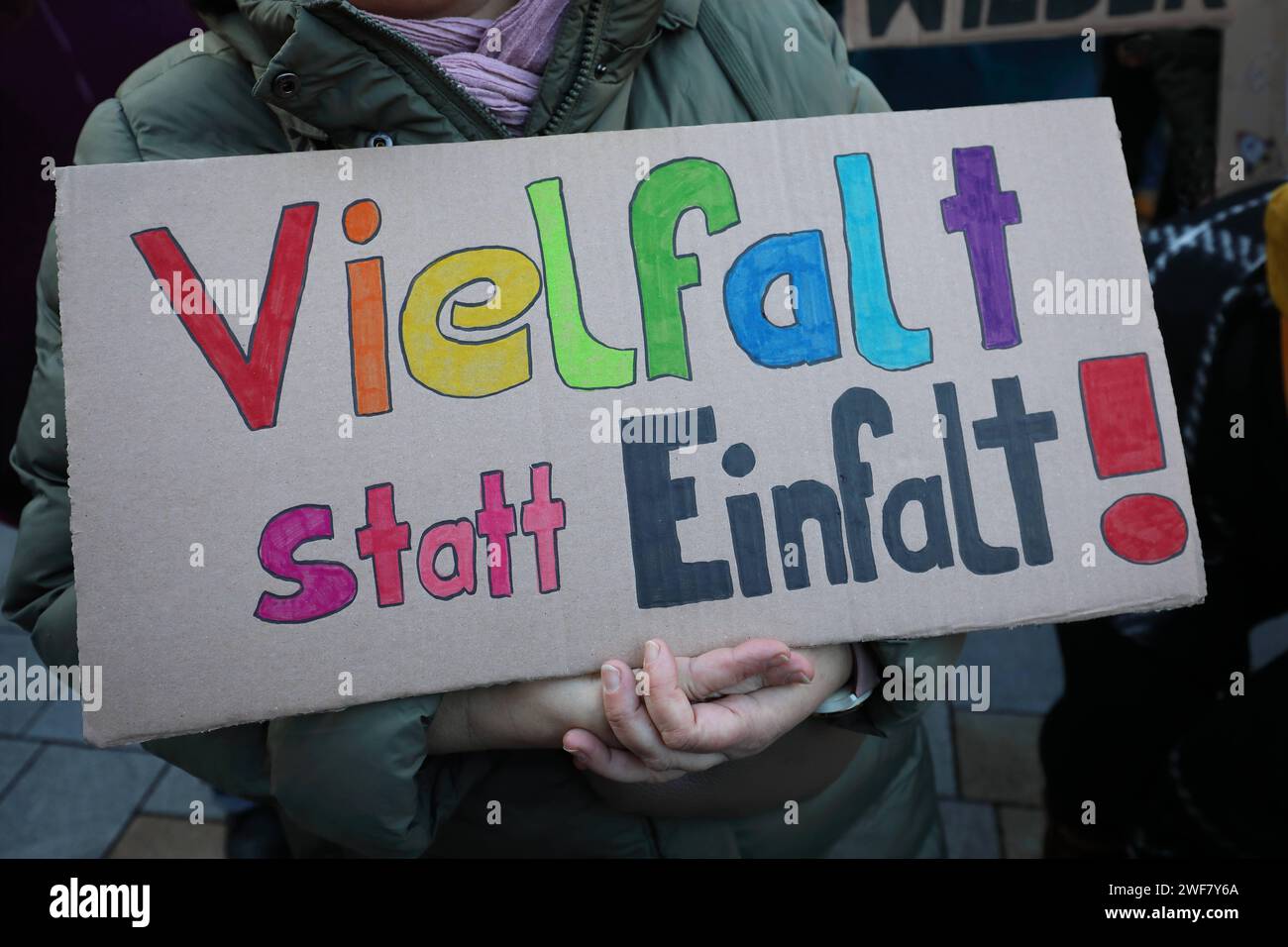 Demo gegen Hass und Hetze - Kundgebung gegen die AfD und Rechtsextremismus - DE, Deutschland ...