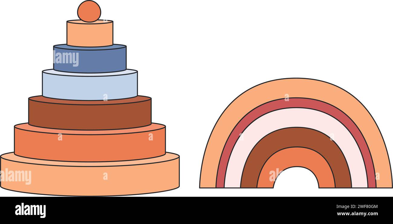 Piramide de niños Ausgeschnittene Stockfotos und -bilder - Alamy