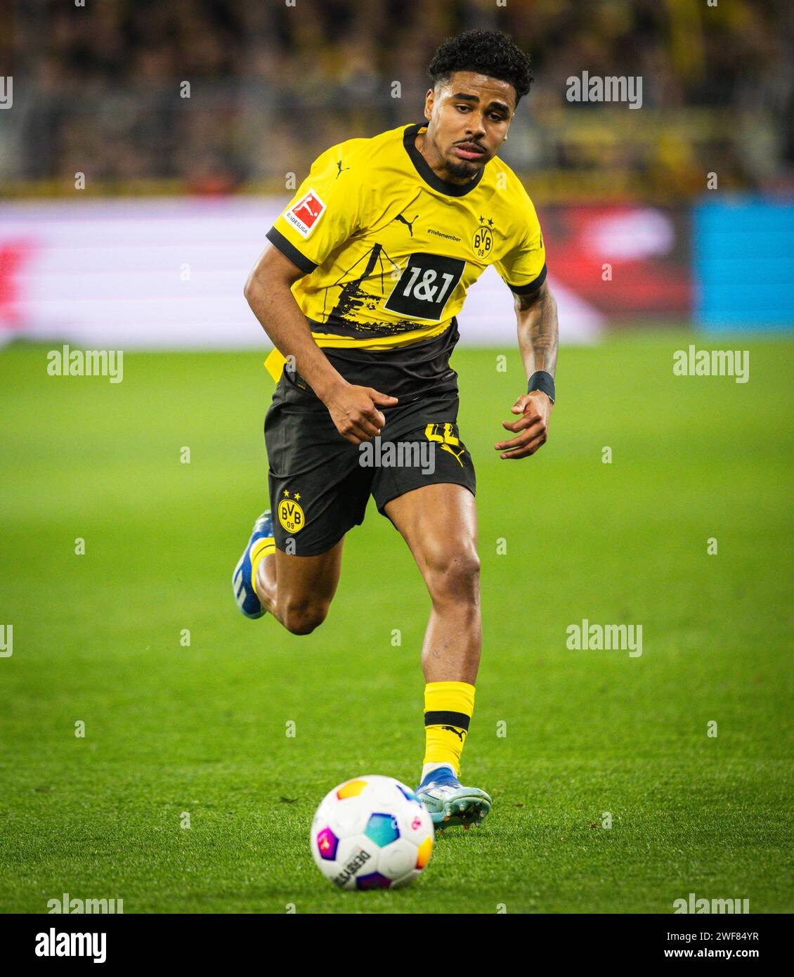 Dortmund, Deutschland. Januar 2024. Ian Maatsen (BVB) Borussia Dortmund ... Dortmund, Deutschland. Januar 2024. Ian Maatsen (BVB) Borussia Dortmund ...