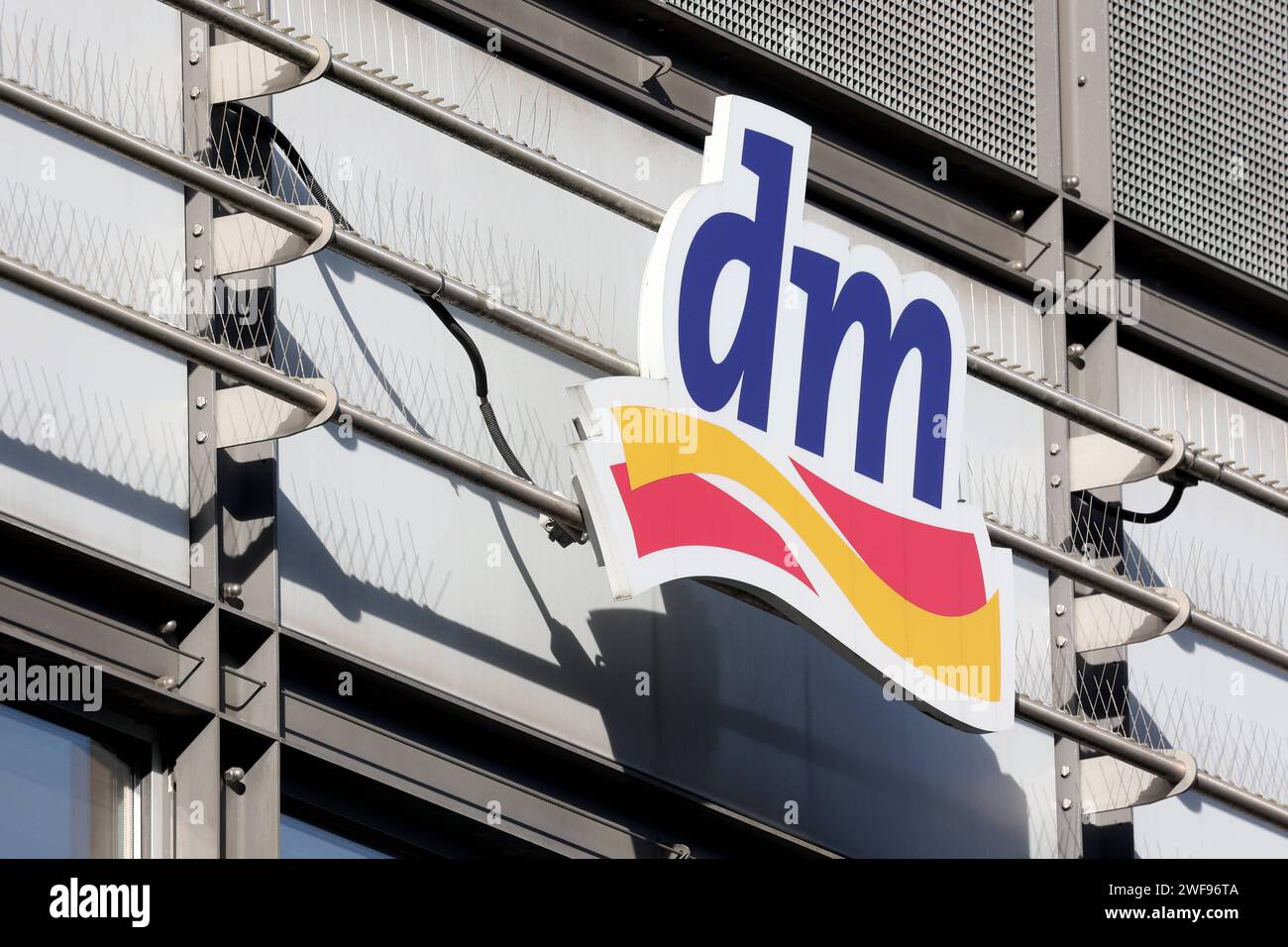 Die Shopping Mall City Galerie. Das Logo von dm. City Galerie am 29.01. ...