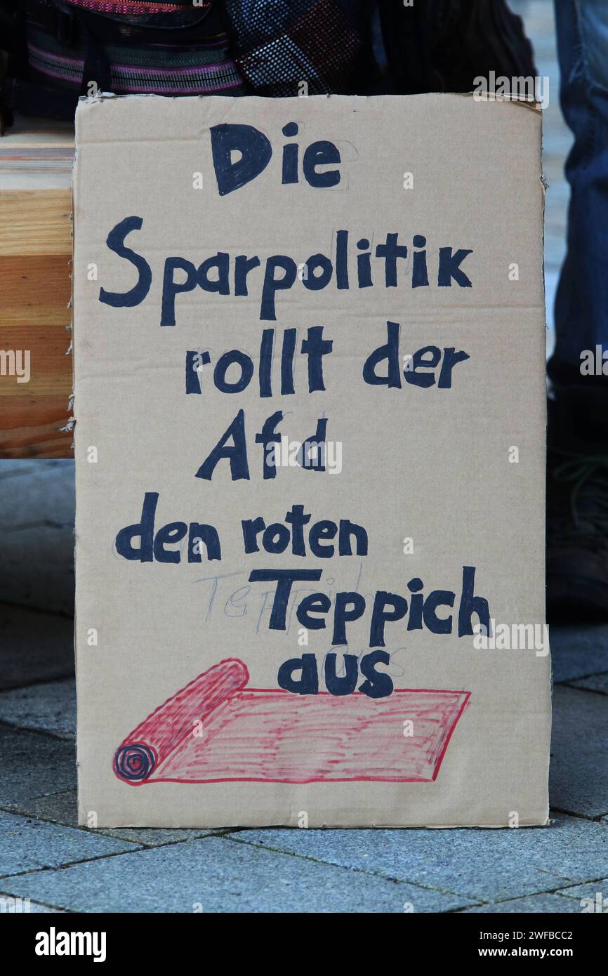 Demo gegen Hass und Hetze - Kundgebung gegen die AfD und Rechtsextremismus - DE, Deutschland ...