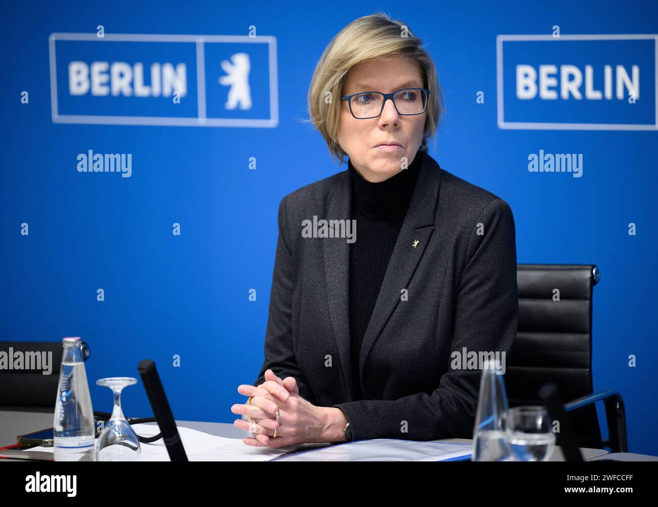 Berlin, Deutschland. 30. Januar 2024. Christine Richter, Sprecherin des ...