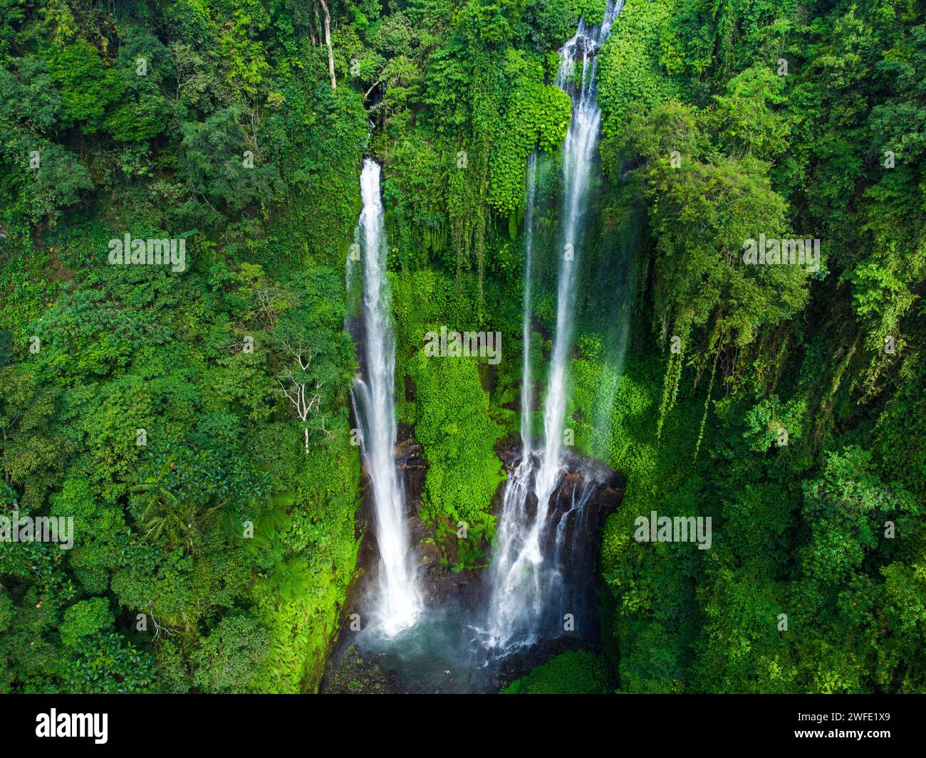Urwald von oben mit wasserfall -Fotos und -Bildmaterial in hoher ...