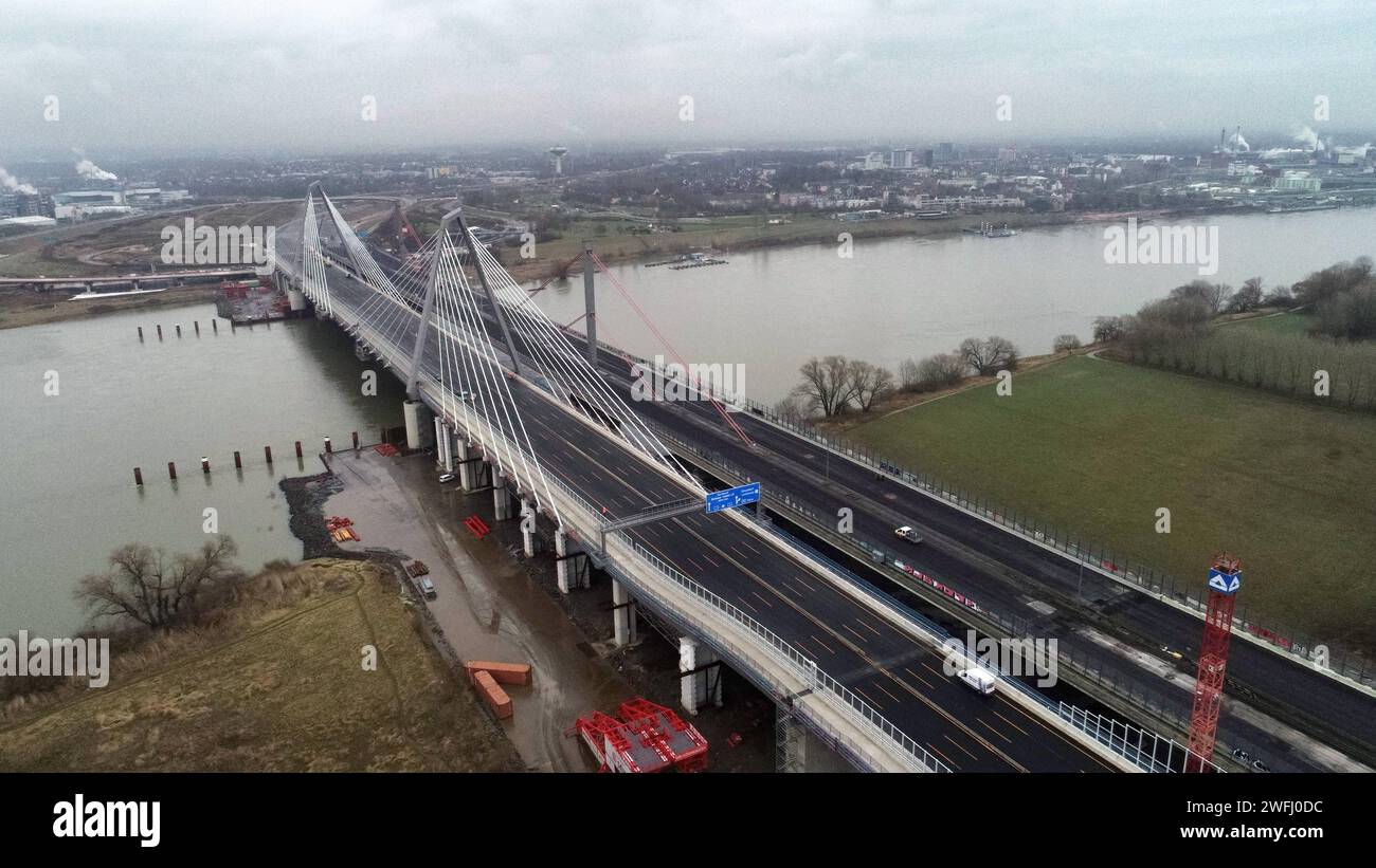 Deutschland, Köln-Merkenich, 31.01.2024 Verkehrsfreigabe der neuen ...