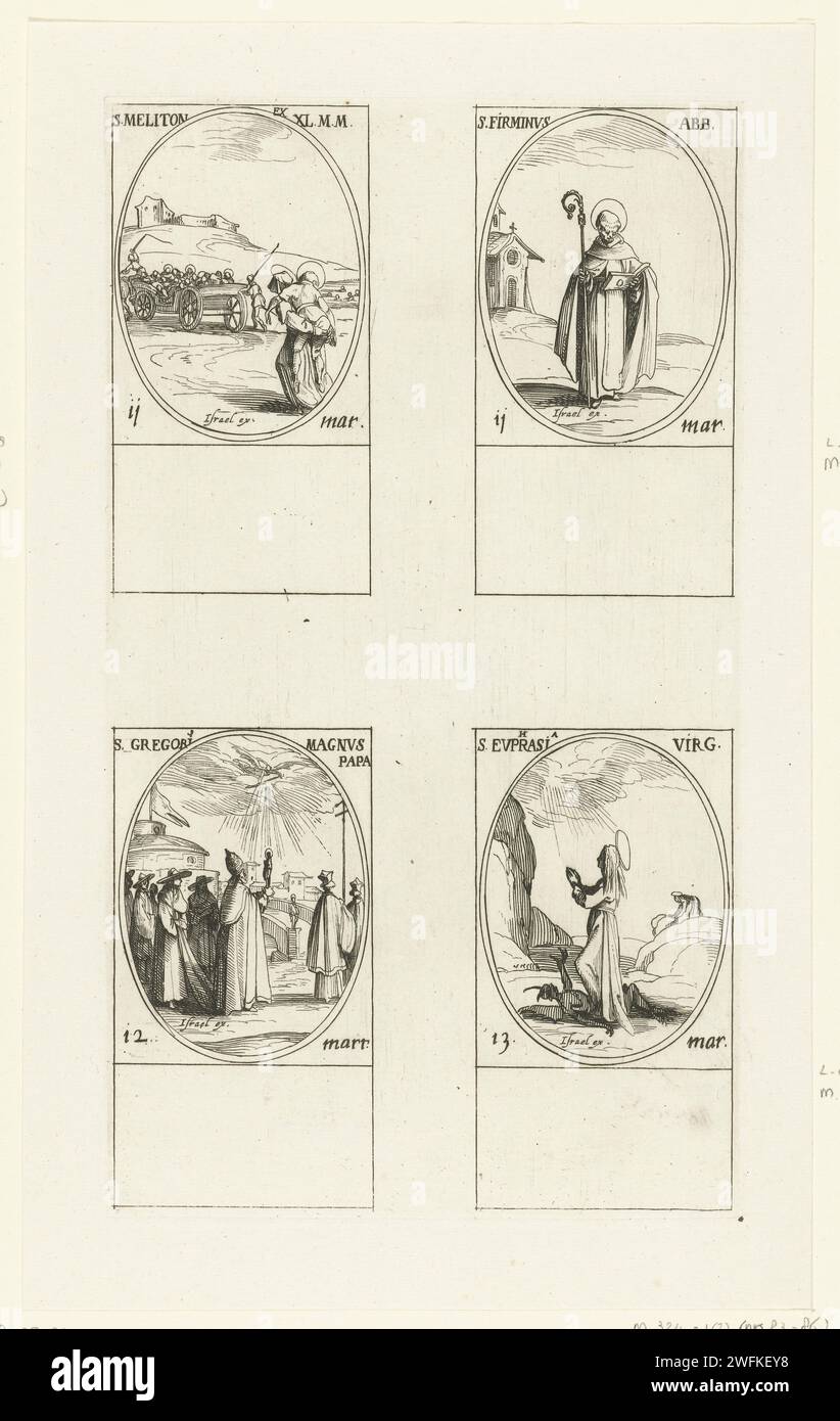 Heiliger Meliton, Heiliger Firminus, Heiliger Gregorius I. der große ...