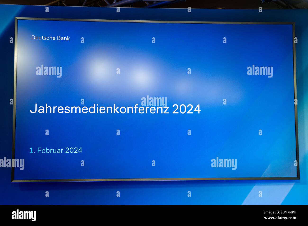 Deutsche Bank Jahresmedienkonferenz 2024 Logo und Impressionen von der Jahresmedienkonferenz ...