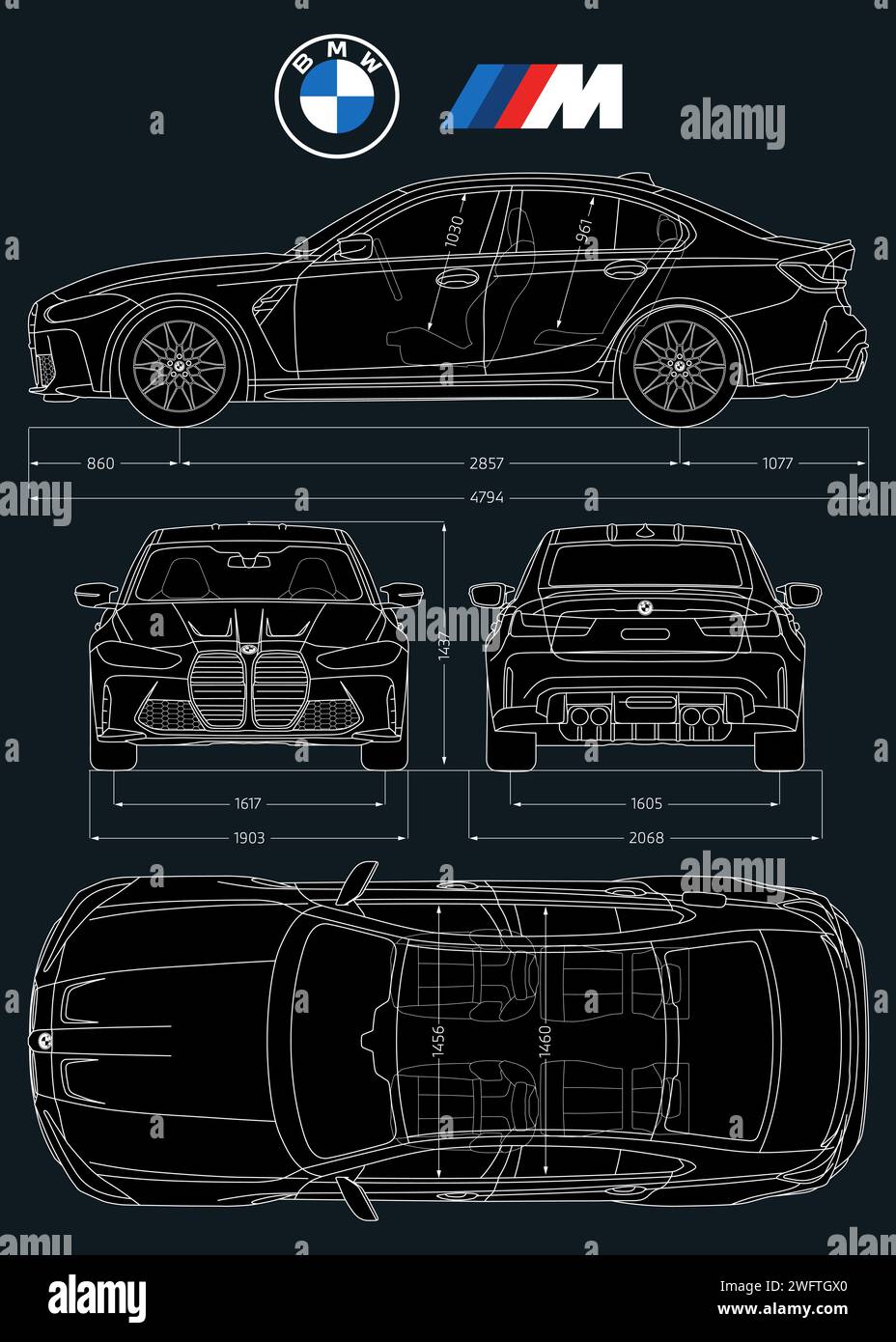 Bmw moderner klassiker Stock-Vektorgrafiken kaufen - Alamy