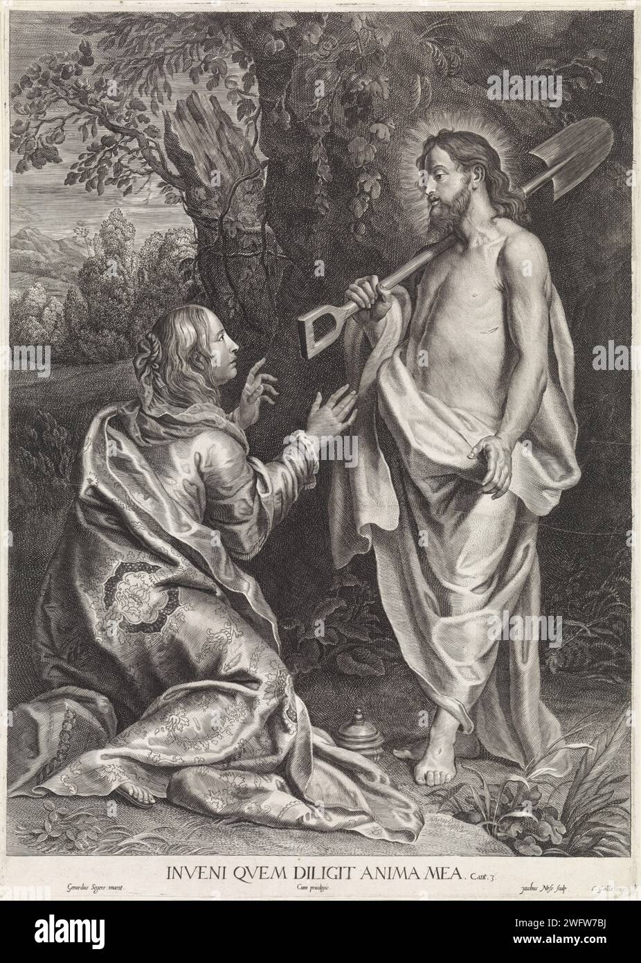 Christus erscheint Maria Magdalena (Noli me Tangere), Jacob Neefs, nach Gerard Seghers, 1620 ...