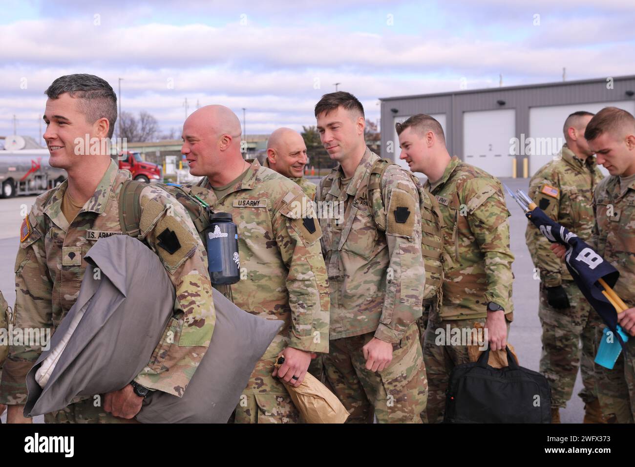 Soldaten der US-Armee mit dem 56. Striker Brigade Combat Team der ...