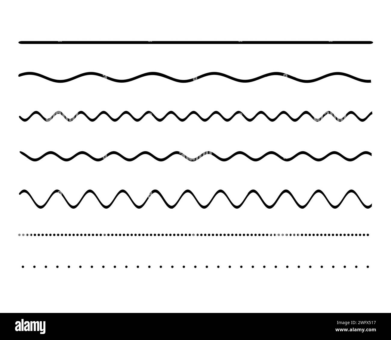 Schwarze gepunktete linien Ausgeschnittene Stockfotos und -bilder - Alamy
