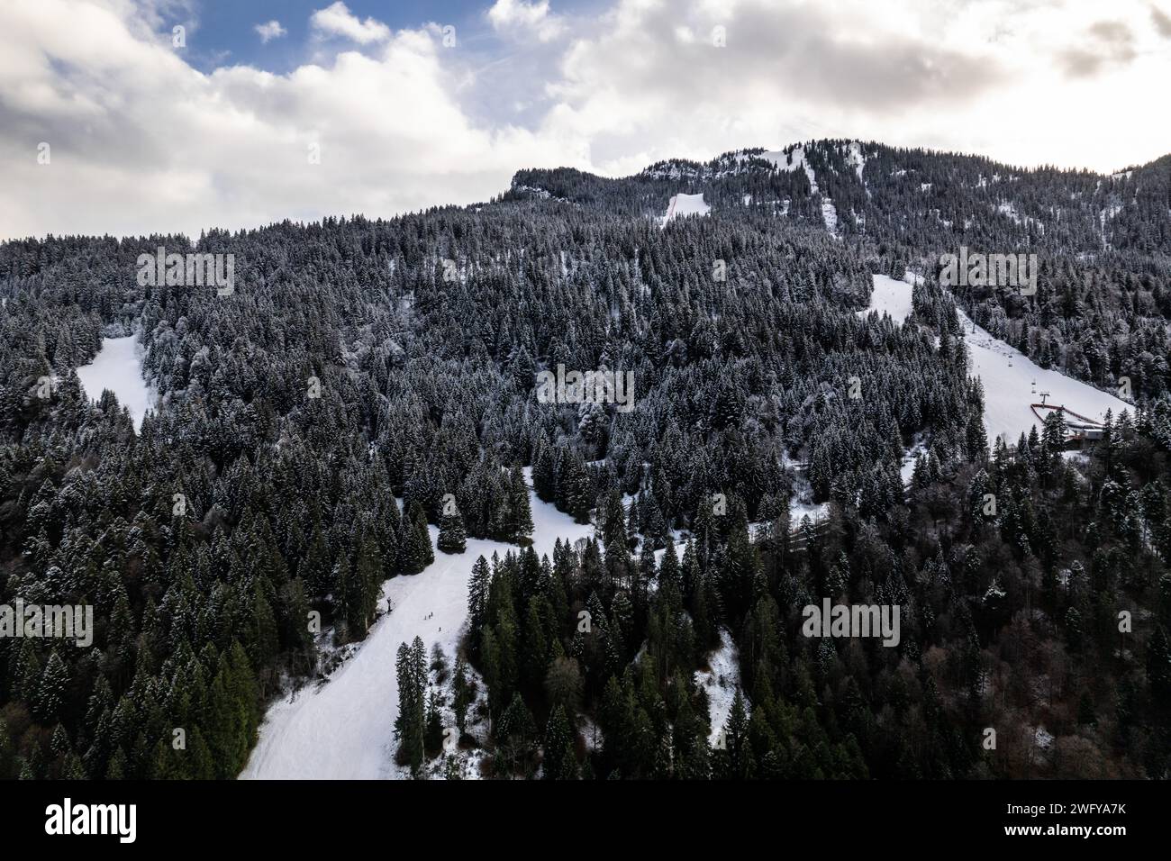 Die Bayerischen Alpen in der Nähe der Edelweiss Lodge und des Resorts ...