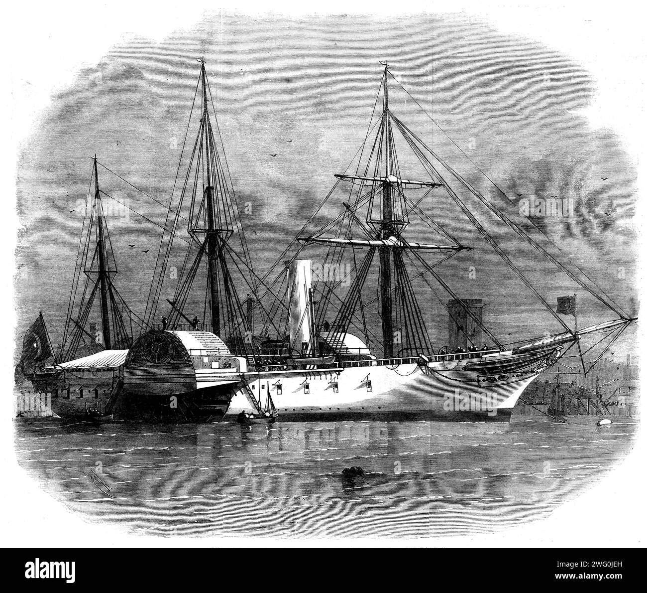 Die FAID Gihaad, Yacht des Vizekönigs von Ägypten, 1862. "...ein ...