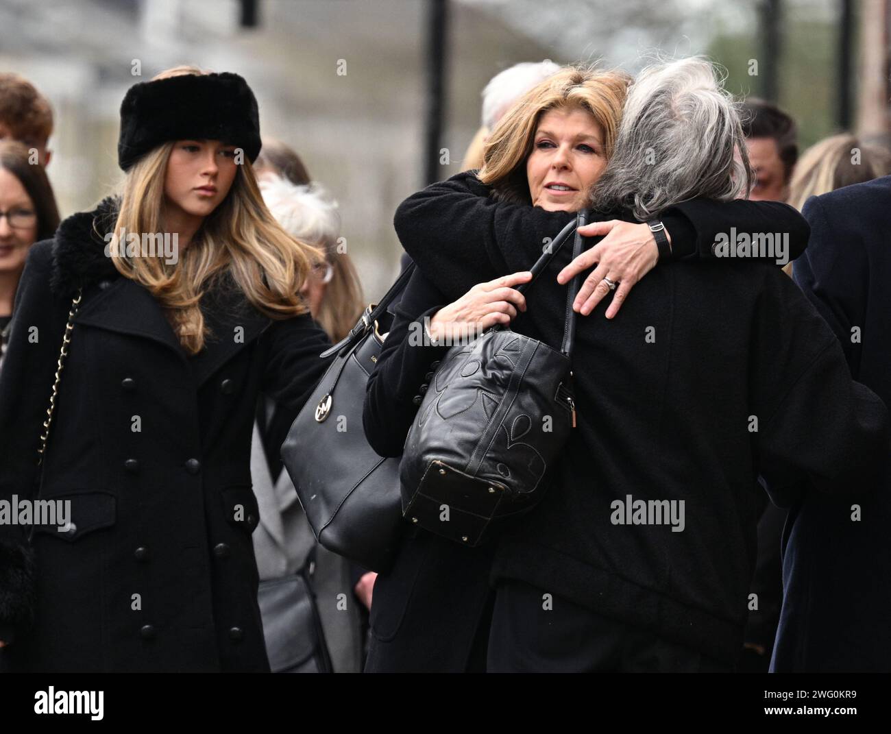 London, Großbritannien. Februar 2024. Kate Garraway und Tochter Darcey ...