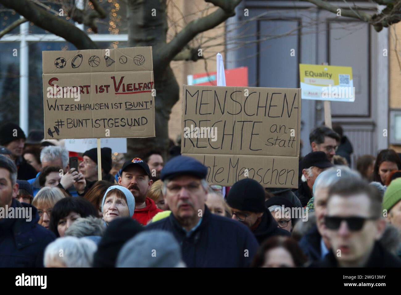 Demo gegen Hass und Hetze - Kundgebung gegen die AfD und Rechtsextremismus - DE, Deutschland ...