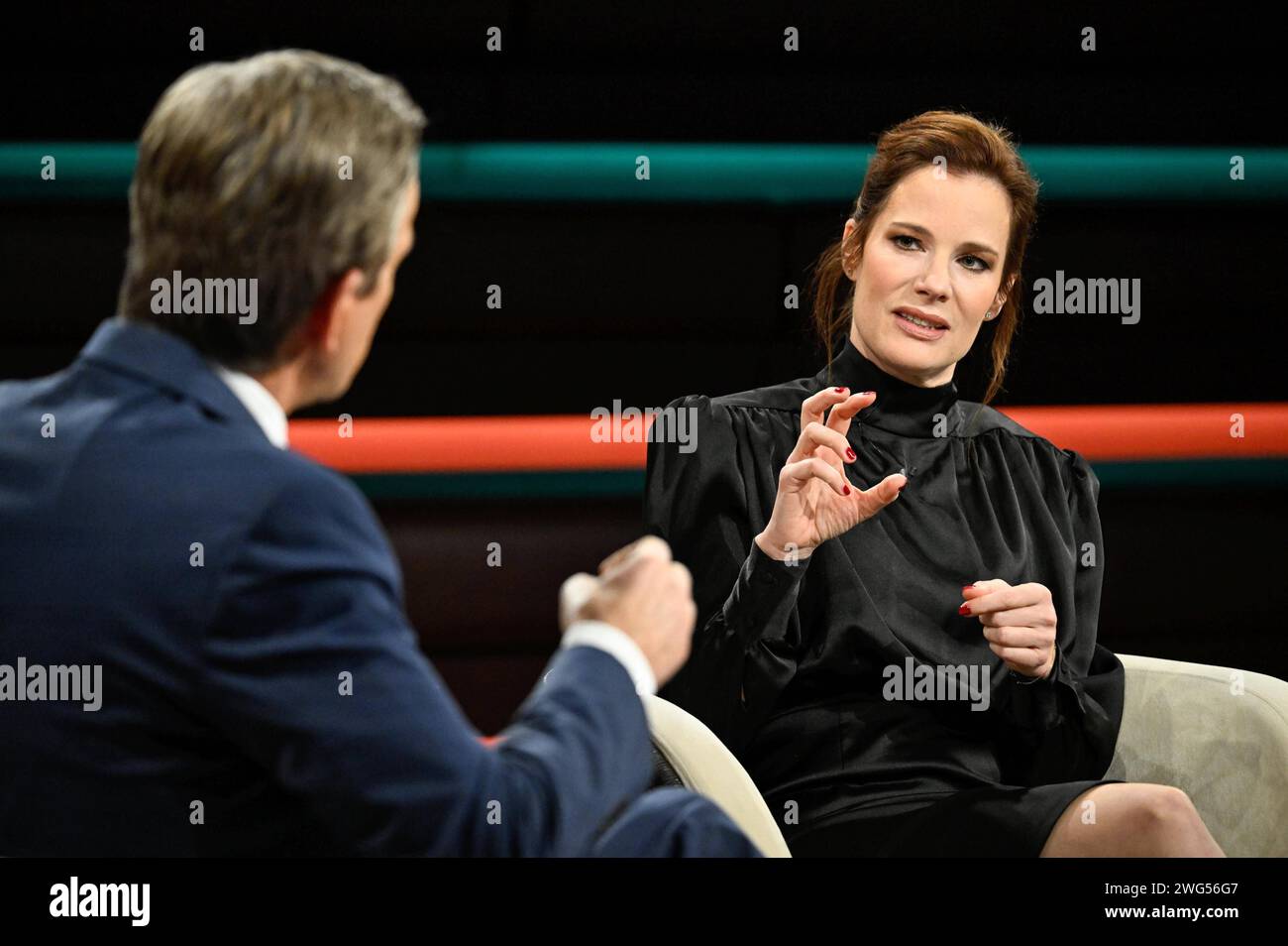 Markus Lanz mit Florence Gaub 11/23 ihr Markus Lanz und Florence Gaub ...