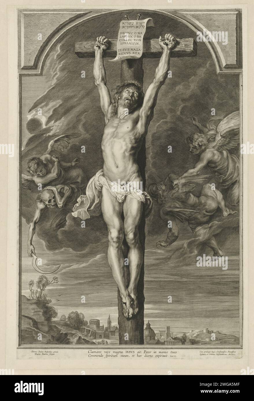 Christus am Kreuz, Paulus Pontius, nach Peter Paul Rubens, 1631 Druck ...