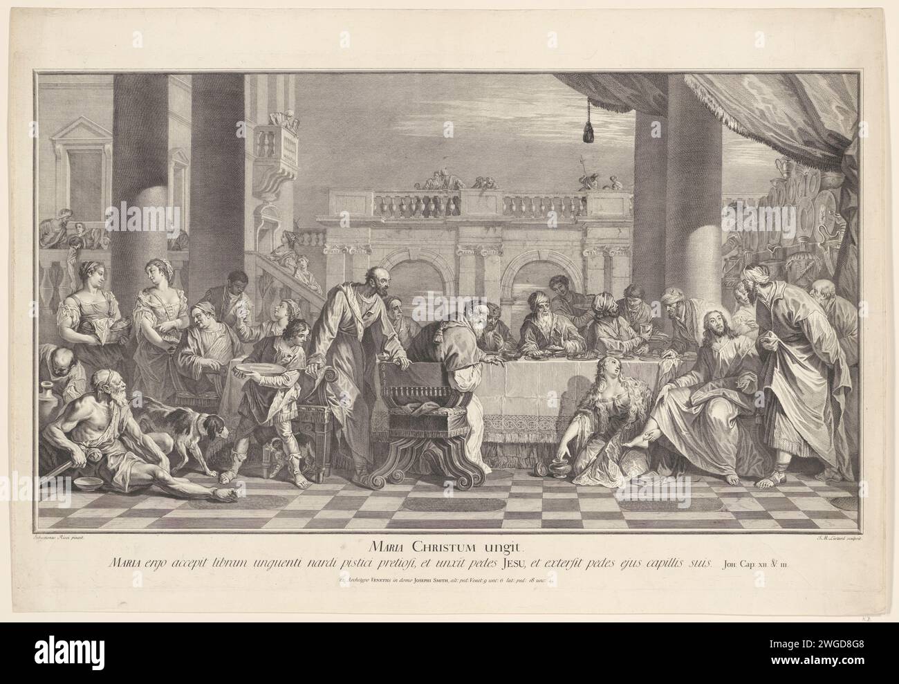 Das Essen im Simon de Pharmeeër, Jean Michel Liotard, nach Sebastiano ...