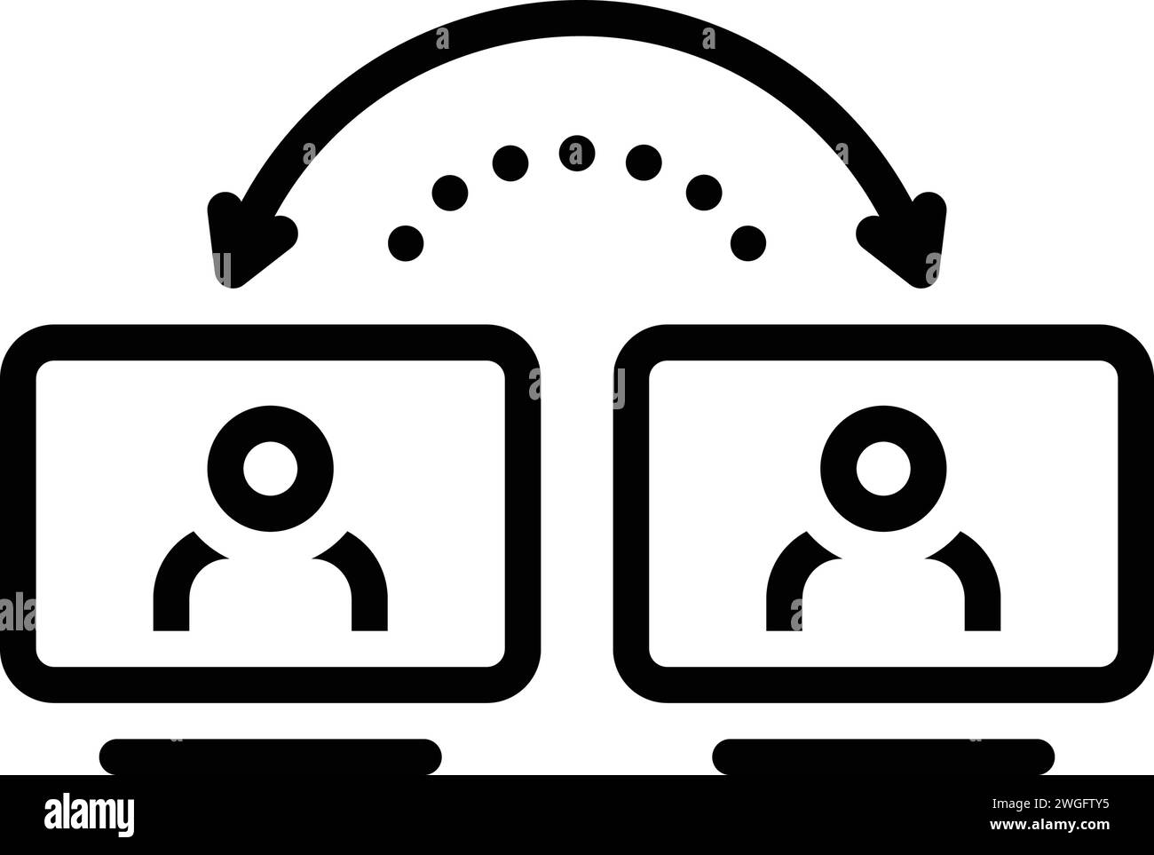 Austausch und interaktion Stock-Vektorgrafiken kaufen - Alamy