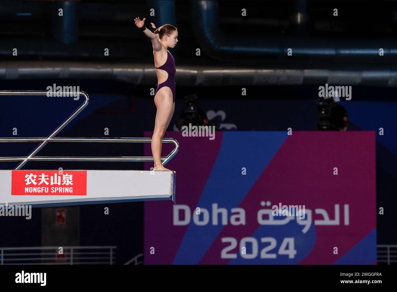 DOHA, KATAR - 5. FEBRUAR: Else Praasterink aus den Niederlanden tritt ...