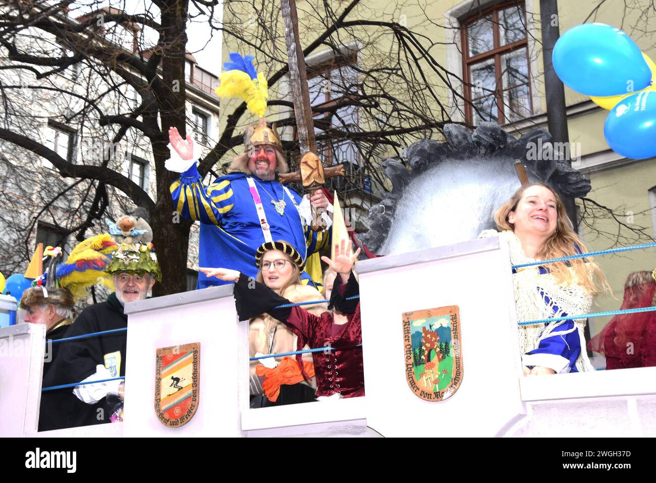 Andre Hartmann Kasimir Damische Ritter München 04.02.2024 Faschingszug ...