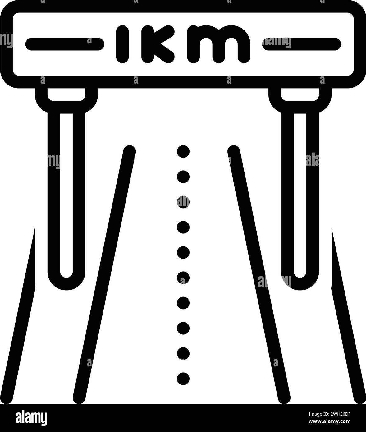 Kilometer sind Ausgeschnittene Stockfotos und -bilder - Alamy